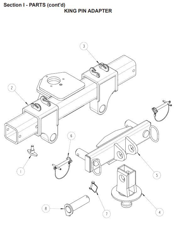 Purpose Wrecker Schematic For Vulcan V-100 King Pin Adapter (2013)